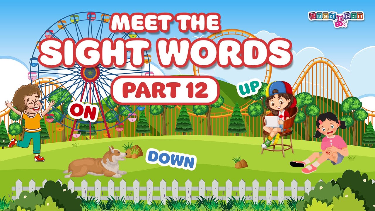 Sight Words Part 12 | Learn ON, UP, DOWN | Sight Word Reading for Kids ...