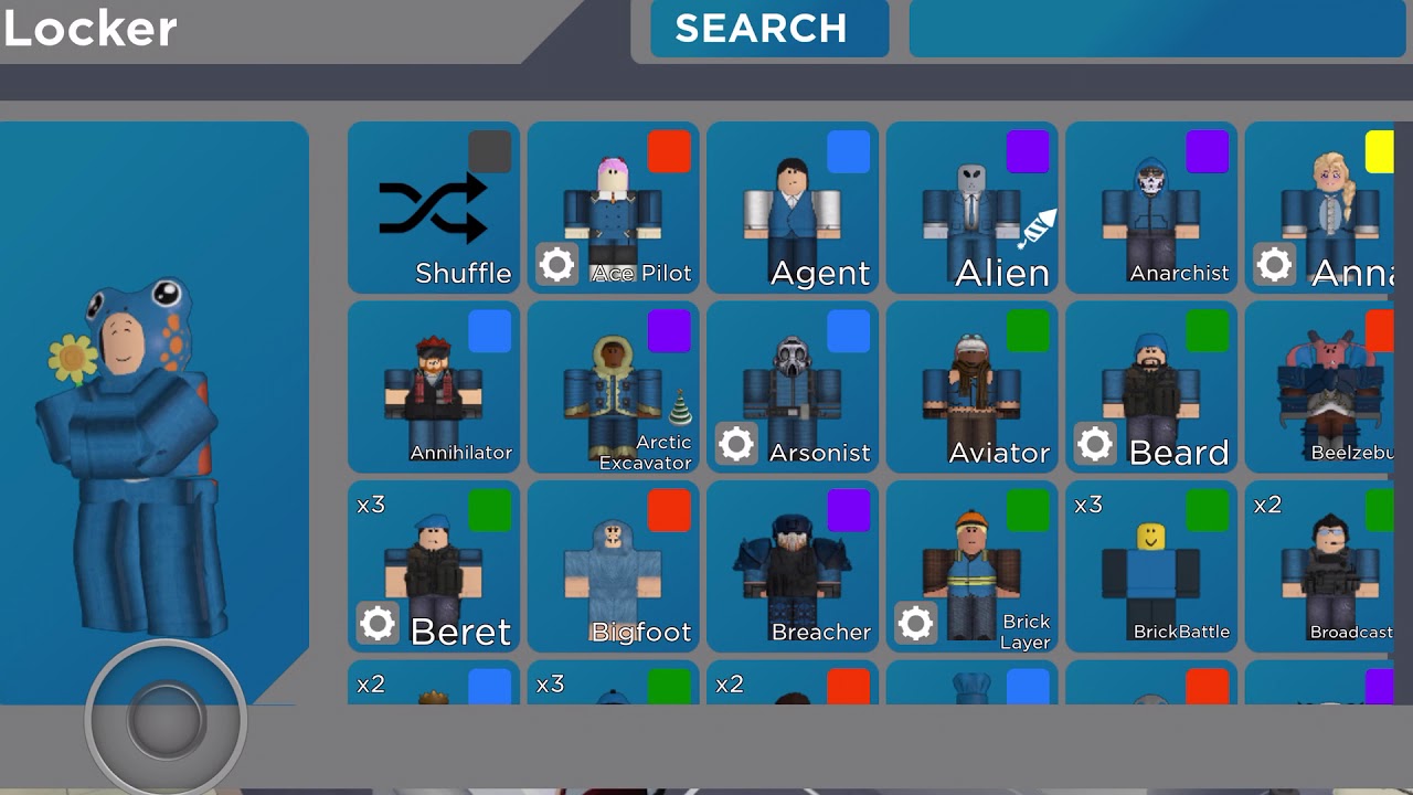 My arsenal locker (Roblox Arsenal mobile)(OUTDATED) - YouTube