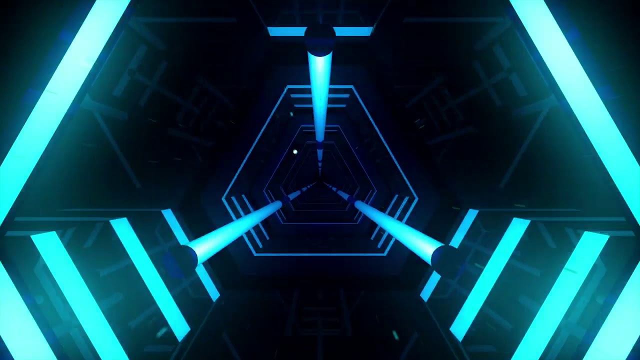 4K Abstract Sci Fi Tunnel VJ Motion Background Neon Light Tunnel Free VJ Loop - YouTube