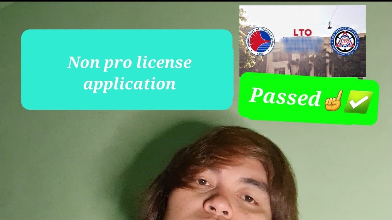 My personal experience. Non pro driver's license application. April ...