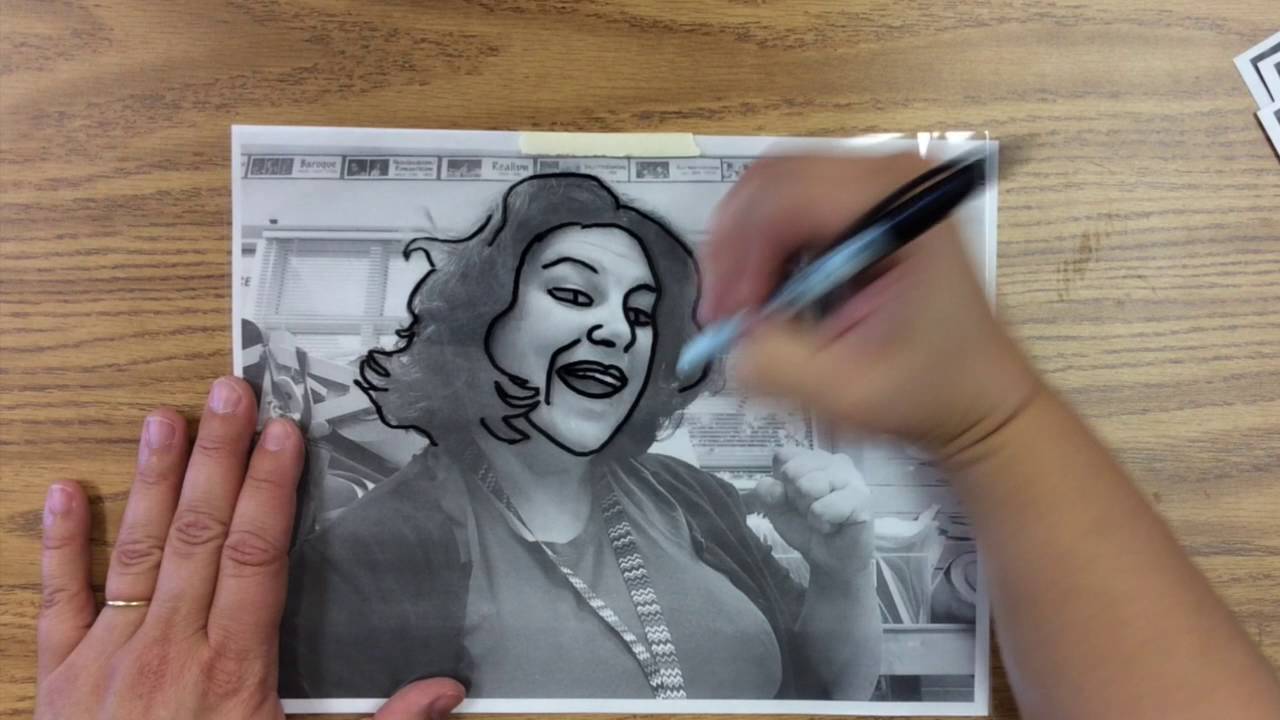 Mono Printed Self Portraits - YouTube