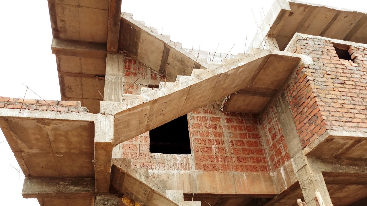 Half staircase design idea practically - YouTube