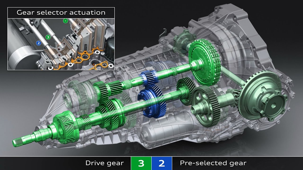 AUDI DL382-7Q Gearbox - Assembly, Components and Function - YouTube