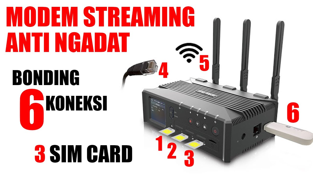 UNBOXING MODEM Live Streaming ANTI NGELAG/NGADAT (SIMCARD nya ada 3 ...