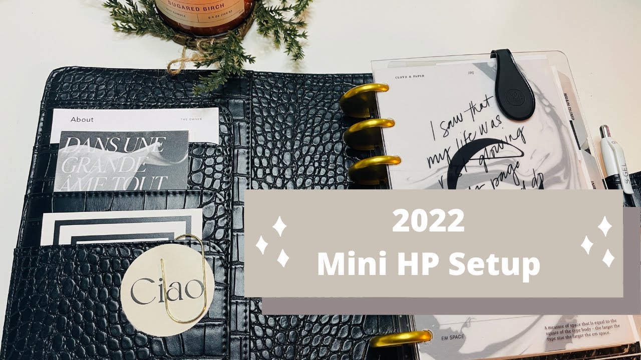 2022 Planner Setup | Mini HP | Everyday Carry | Cloth and Paper | Notiq ...