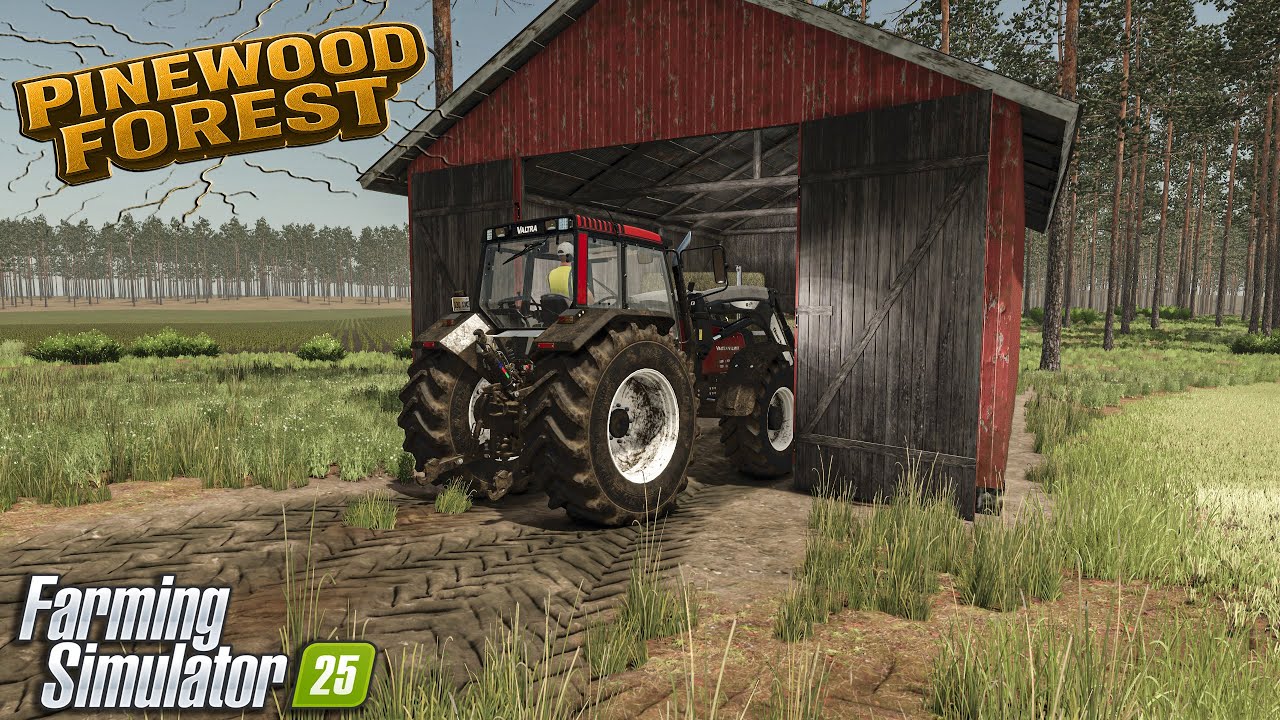 1 Year Timelapse in Pinewood Forest | FS25 Logging & Farm After 1700 ...