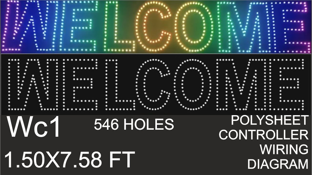 WC1 Welcome LED Pixel Board 💖🇮🇳 #Pixel #ledboard #teztech pixel led ...
