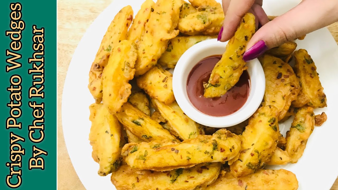 Crispy Potato Wedges Recipe By Chef Rukhsar | How to Make Potato Wedges ...
