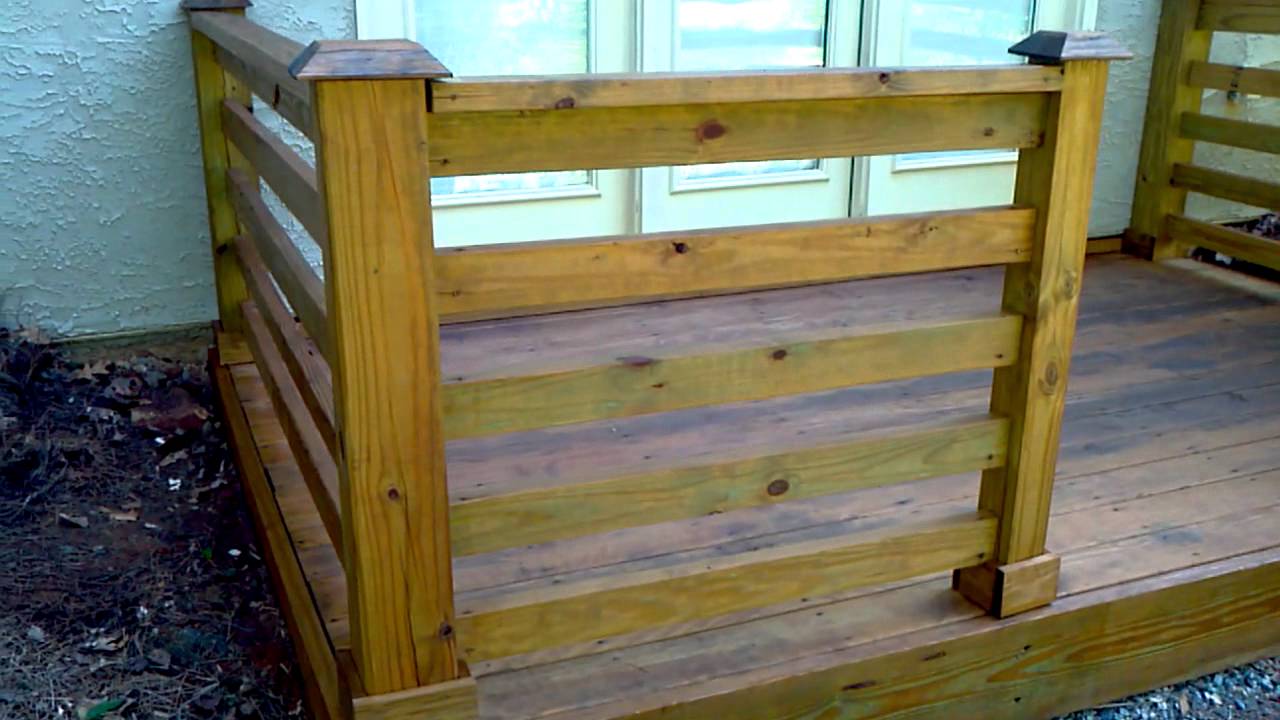 How to build a deck at ground level - YouTube