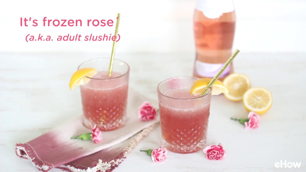 Easy to Make Frosé (Frozen Rosé Slushie Recipe) - YouTube