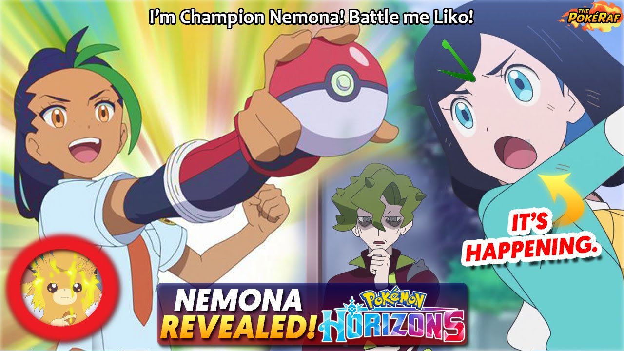 Nemona REVEALED in the Pokémon Anime! Liko Vs Nemona! - Pokémon ...
