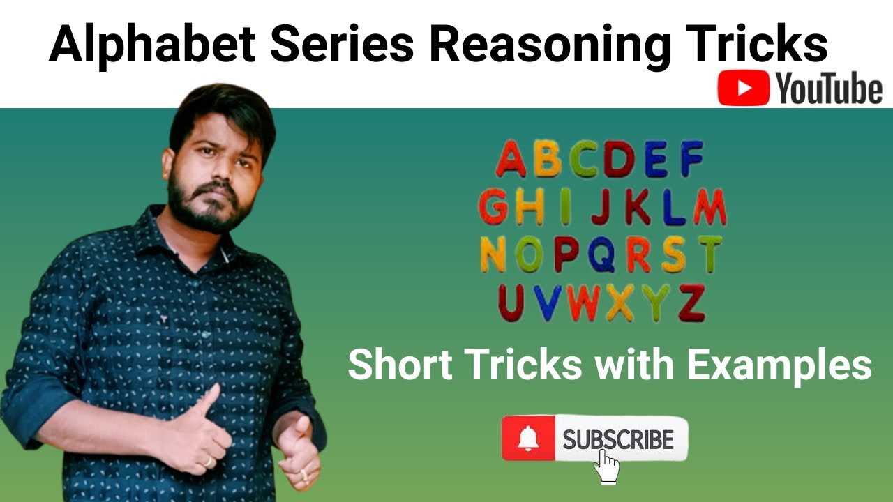 Reasoning Alphabet Test Short Tricks with Examples By Amit Kumar - YouTube