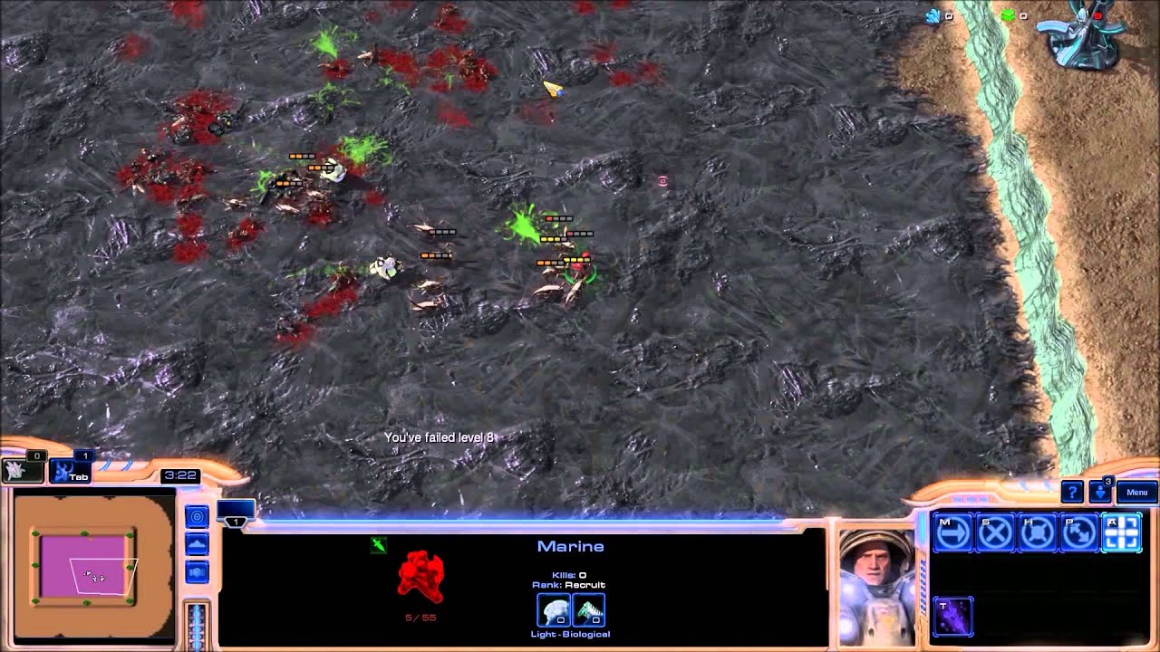 Starcraft 2 Marine Micro Split - YouTube