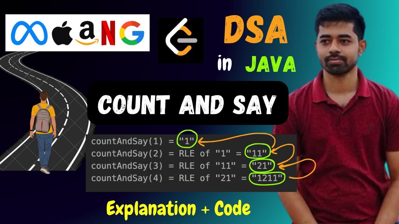 20. Count and Say | DSA Problem solving series for MAANG in Java - YouTube