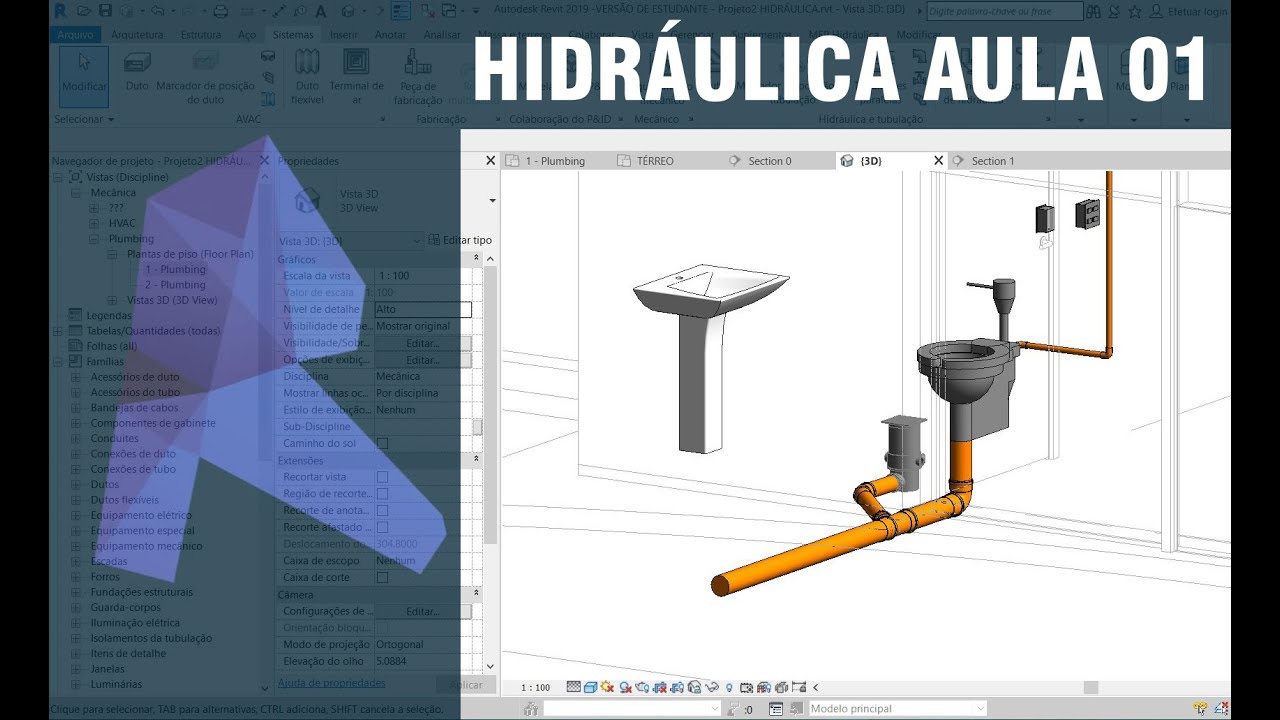 TUTORIAL REVIT HIDRÁULICA _ AULA 01 - YouTube