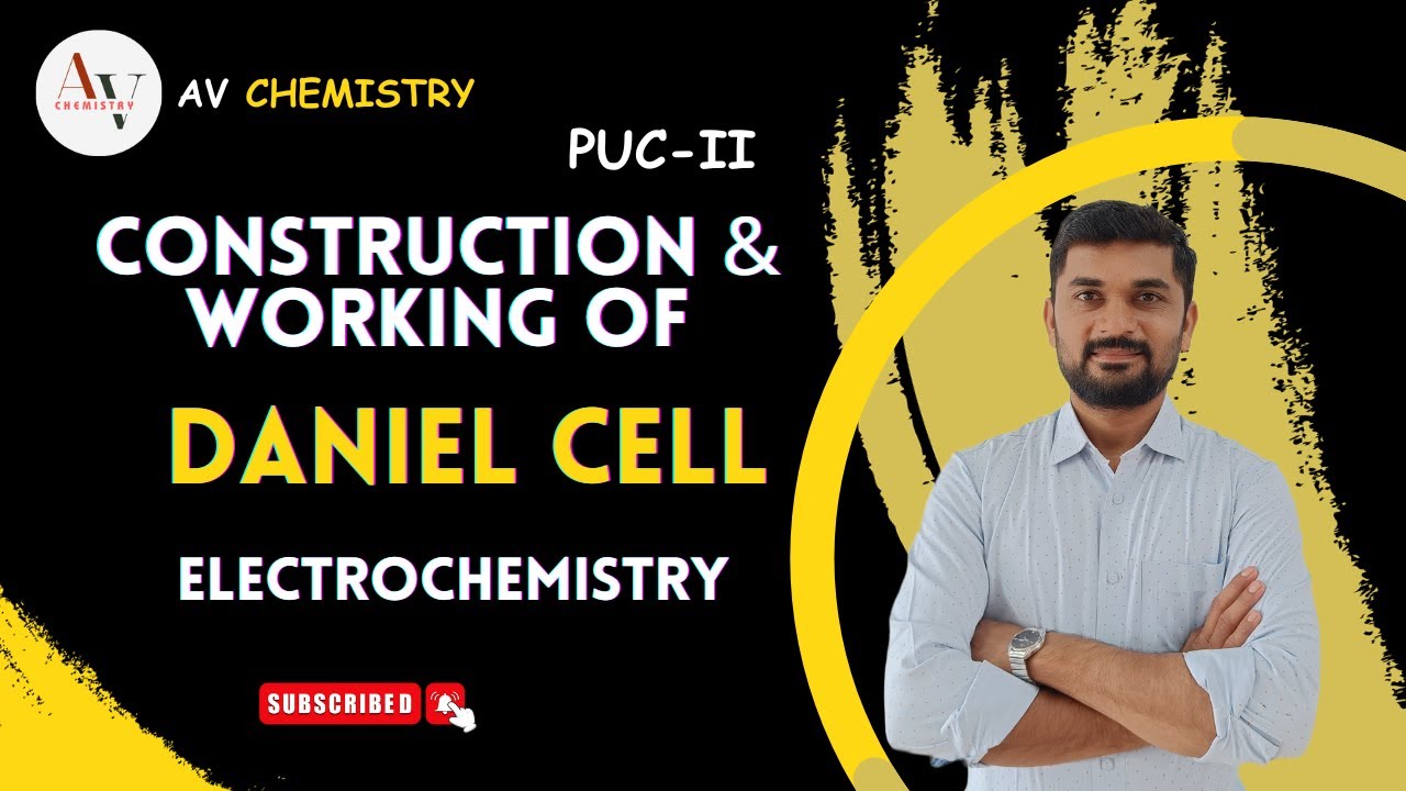 Construction & Working of Daniel Cell | 2nd PUC Electrochemistry | #2nd ...