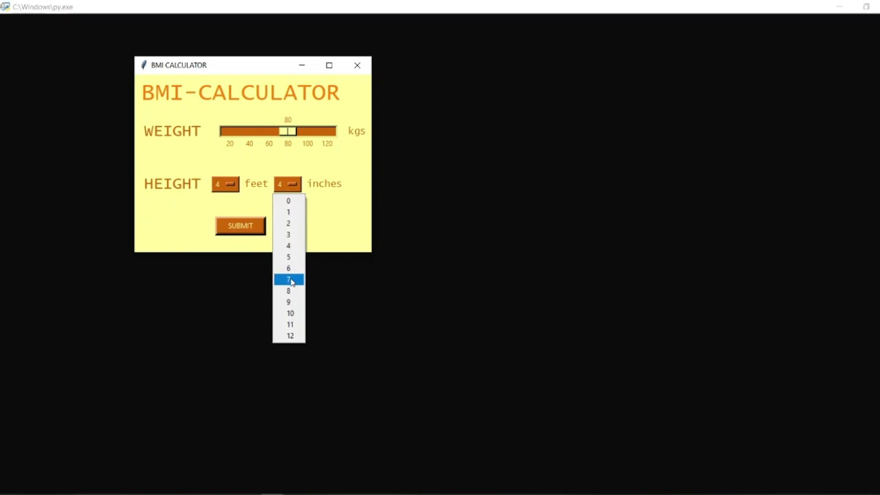 Simple BMI Calculator In Python With Source Code Source Code Projects