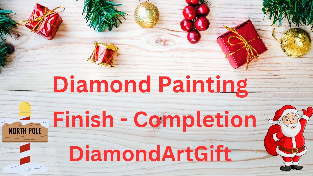 Diamond Painting Completion - Finish - Diamond Art Gift - YouTube