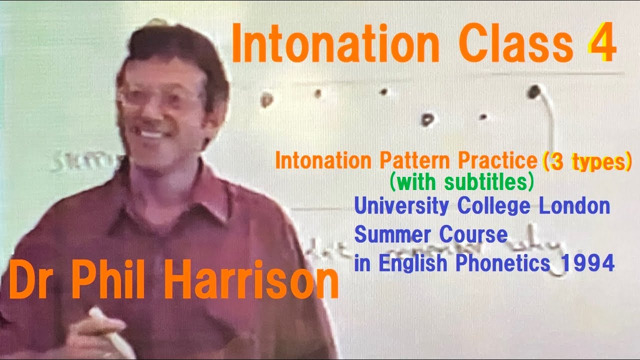 Dr Phil Harrison Intonation Pattern Practice - YouTube