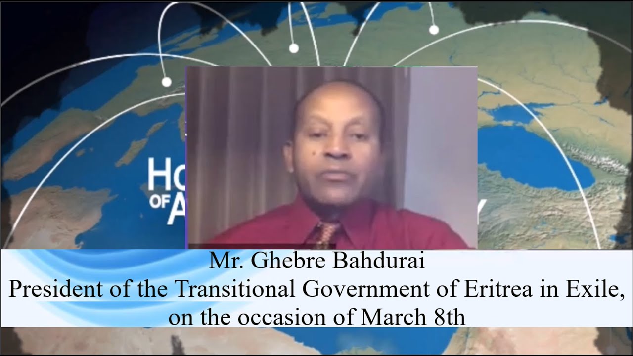Mr. Bahdurai, President of the Transitional Gov. of Eritrea in Exile ...