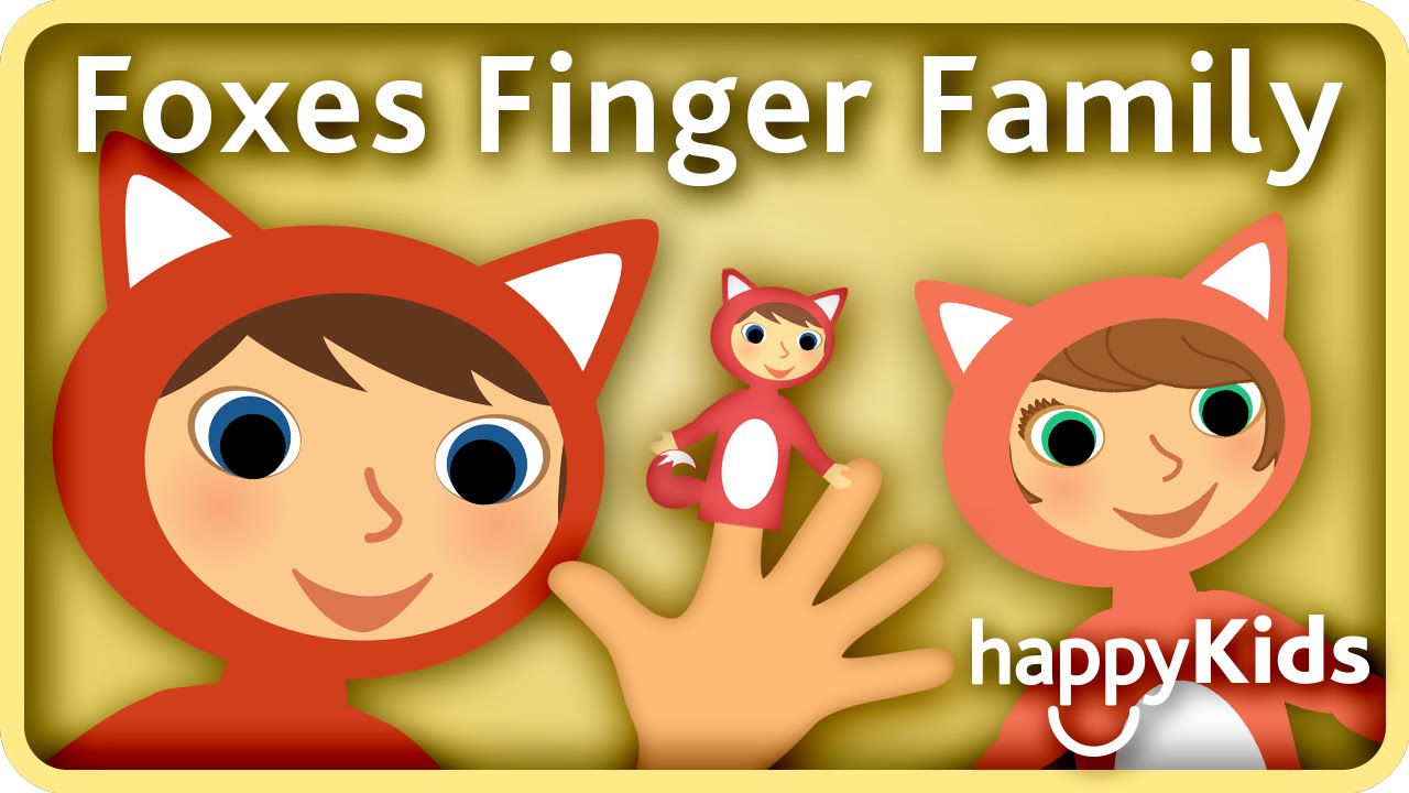 Finger Family Song - CUTE FOXES - Daddy Finger Nursery Rhyme Song - YouTube