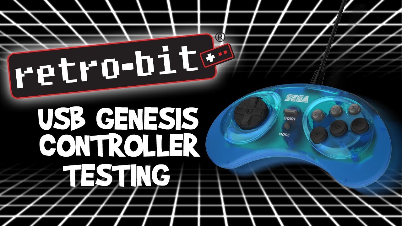 Retro-Bit Sega Genesis USB Controller (Retroarch) Testing LIVE ...