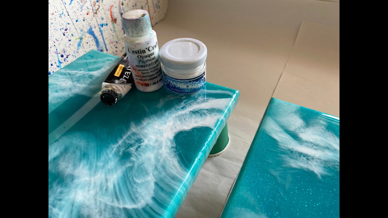 181 - Resin Art for Beginners - How to Create Wave foam - Testing 3 ...