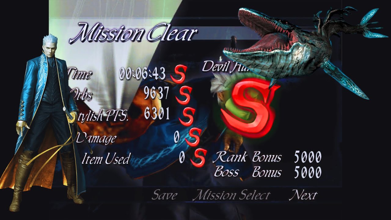 DMC 3 - Mission 8 DMD SS Rank (Vergil) - YouTube