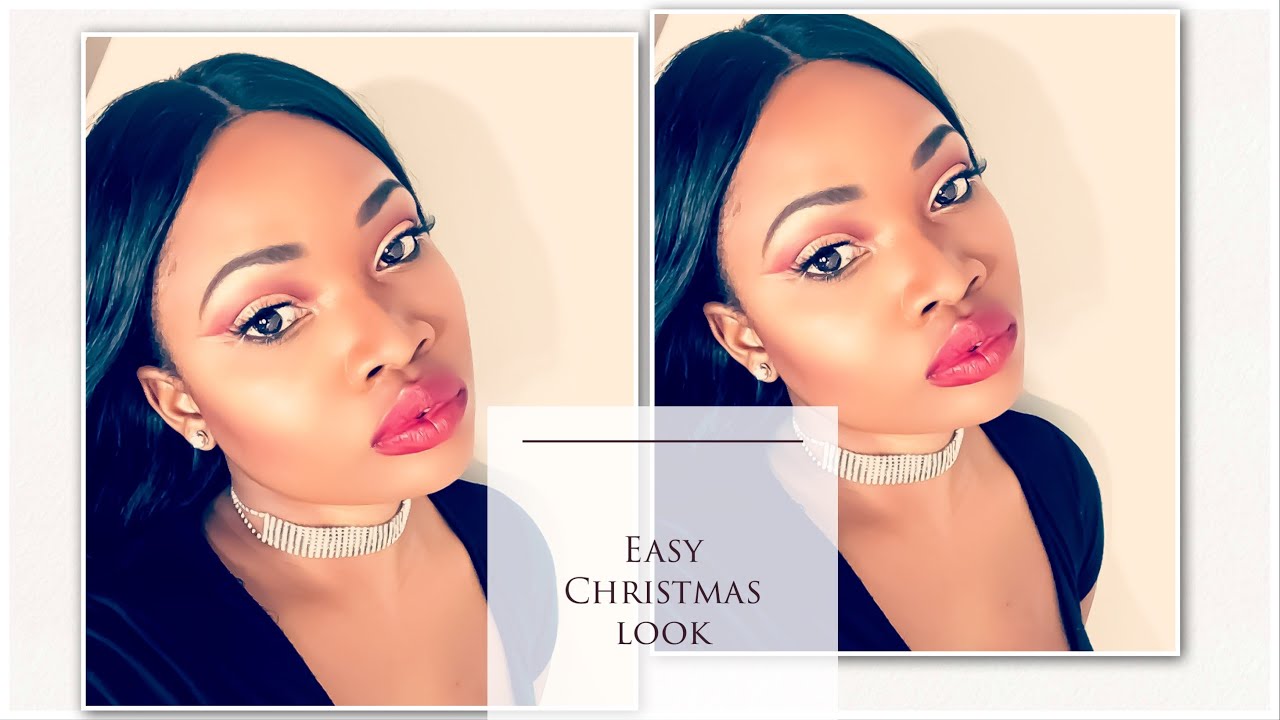 EASY CHRISTMAS TUTORIAL MAKEUP LOOK - YouTube