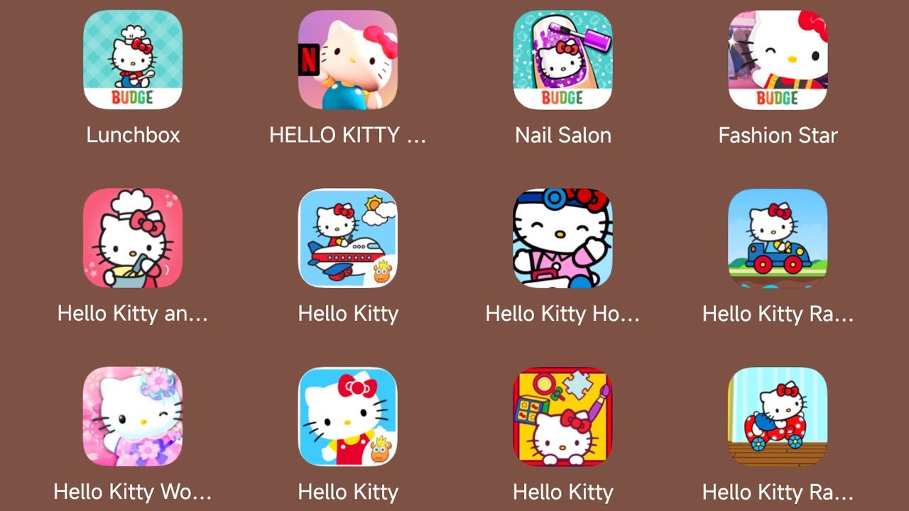 Hello Kitty Android Gameplay: Hello Kitty,Lunchbox,Nail Salon,Fashion Star,Hospital,Super Market ...