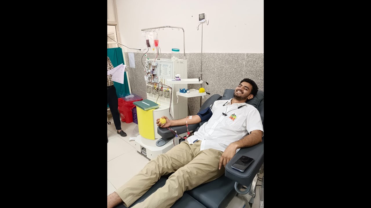 My first platelets donation - YouTube