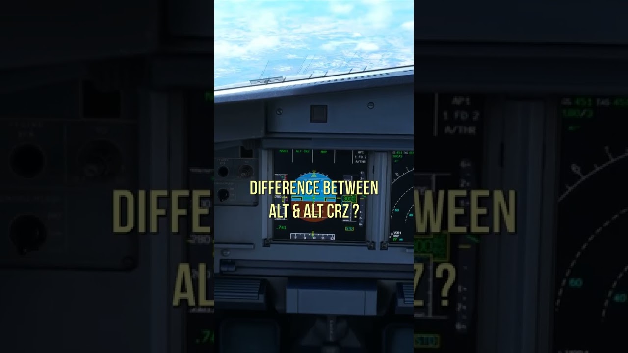 Difference between ALT vs ALT CRZ in Airbus - YouTube