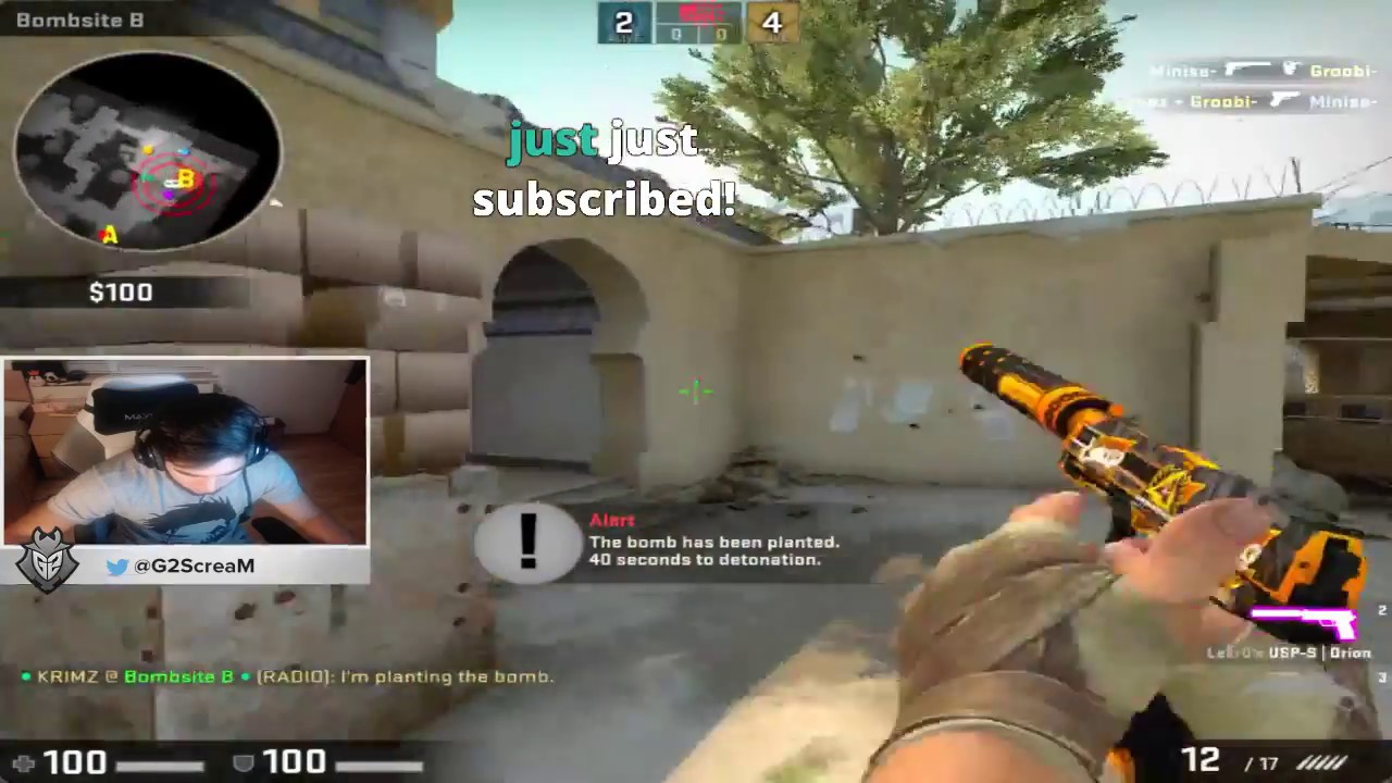 CS:GO - ScreaM plays FPL on dust2 - YouTube
