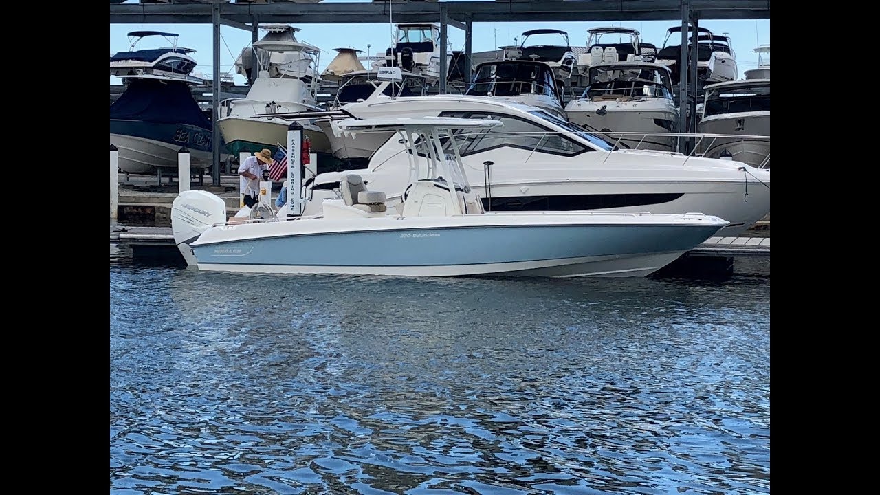 2019 Boston Whaler 27 Dauntless For Sale at MarineMax Sarasota - YouTube