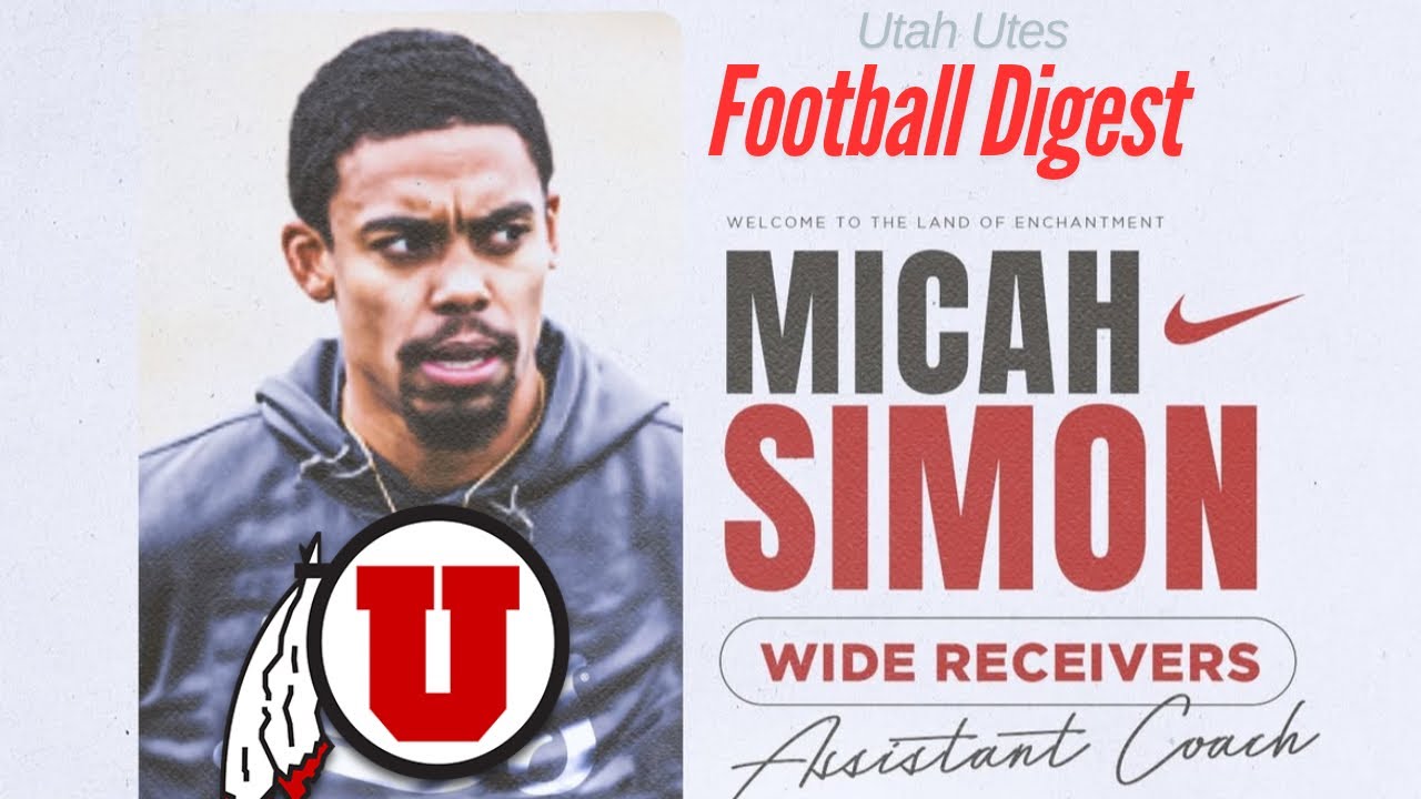 Utah's New WR Coach - Micah Simon - YouTube