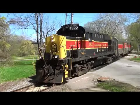 CVSR 1822 Alco departs Akron Northside station Cuyahoga Valley Scenic ...