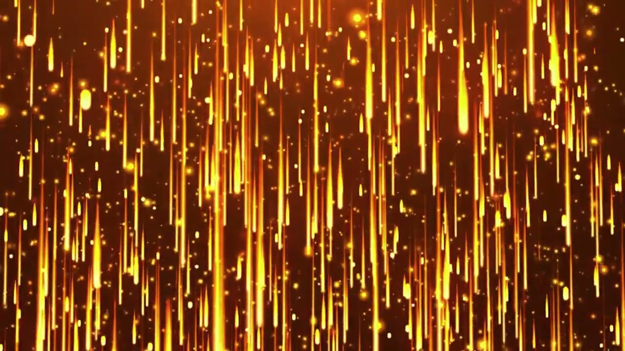 Golden Rain Particles Falling Background | VFX FOOTAGE - YouTube
