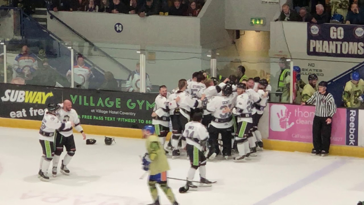 Winning Goal: Hull Pirates 5 Peterborough Phantoms 4 (OT) NIHL Playoffs ...
