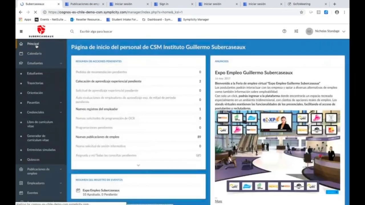 CognosOnline | Symplicity CSM - Descripcion General - YouTube