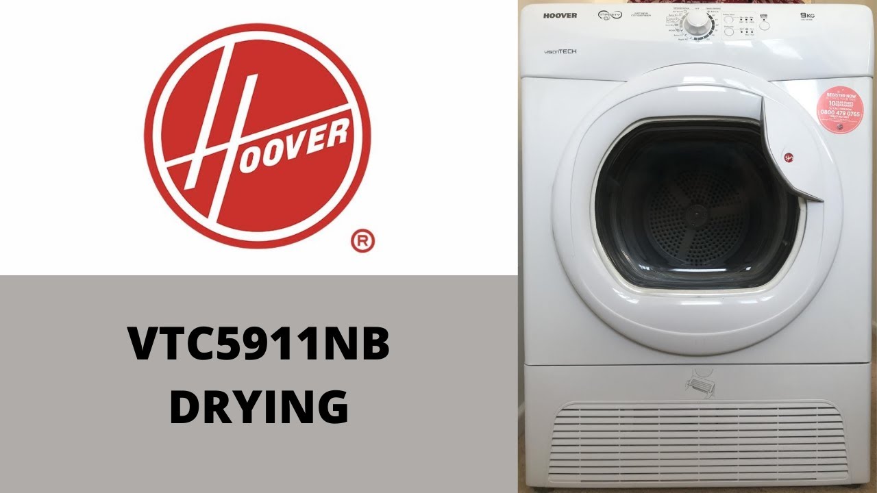 Hoover VisionTech VTC5911NB Tumble Dryer - YouTube