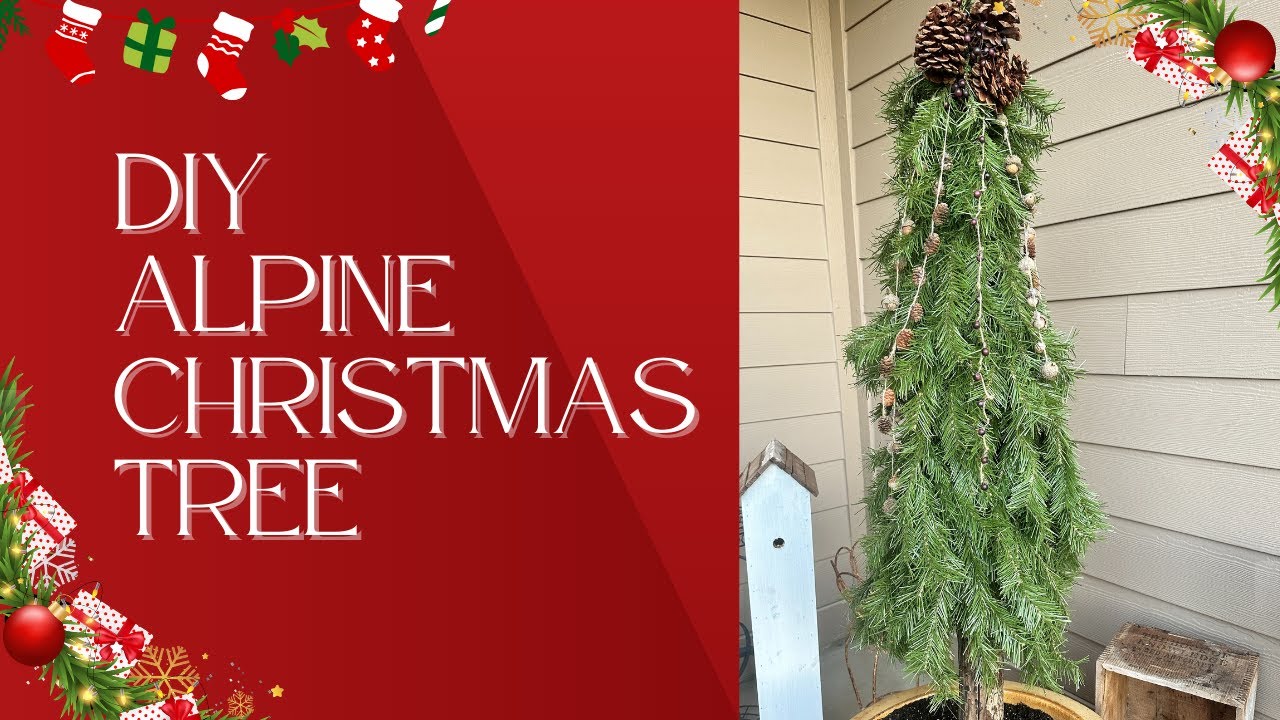 Easy Farmhouse Alpine Christmas Tree - YouTube