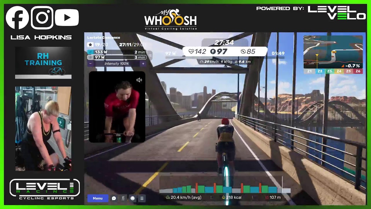 01.05.25 - MyWhoosh VOD Workout; Lactate Clearance - Alcatraz AWOL ...