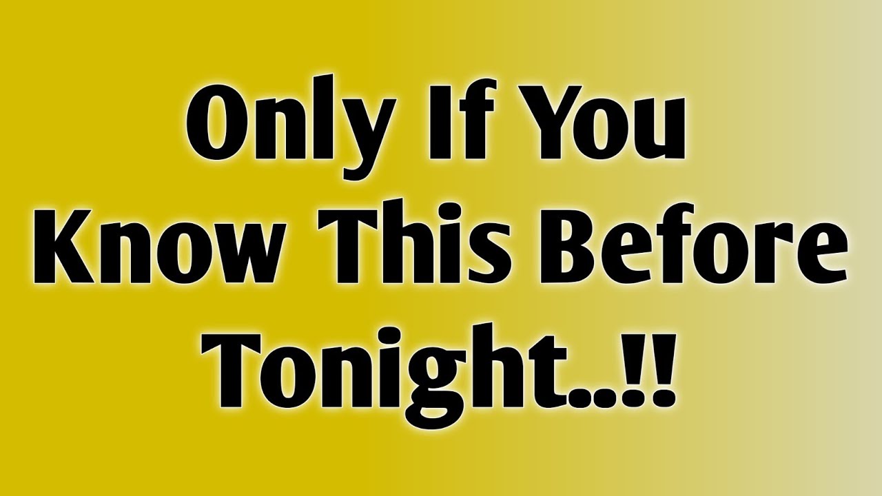 😭Finally!!😡 ️ Only If You Know This Before Tonight..| God's Message For ...