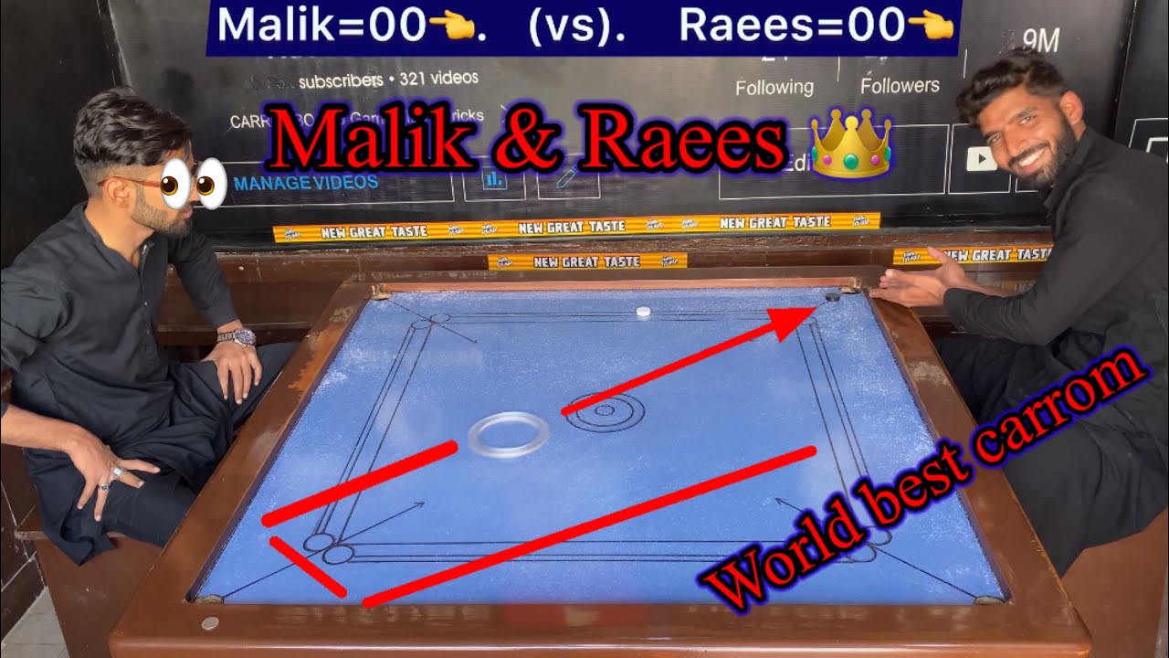 Big match world best Carrom king Raeesahmed & Malik Khubaib full watch videos, no skip ⏭️ - YouTube
