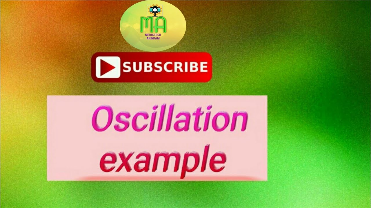 Oscillation class 11 physics NCERT important example - YouTube