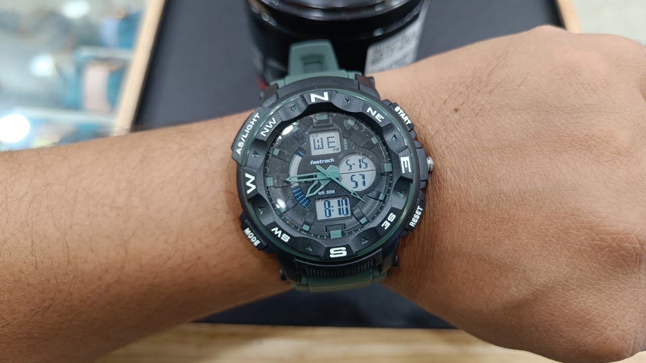 Fastrack Sports Digital Analogue Watch Review || How to set time in ...
