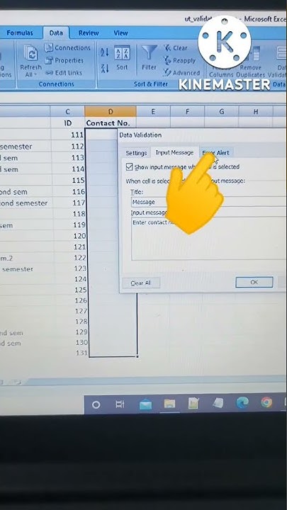 How do you validate data in Excel - YouTube
