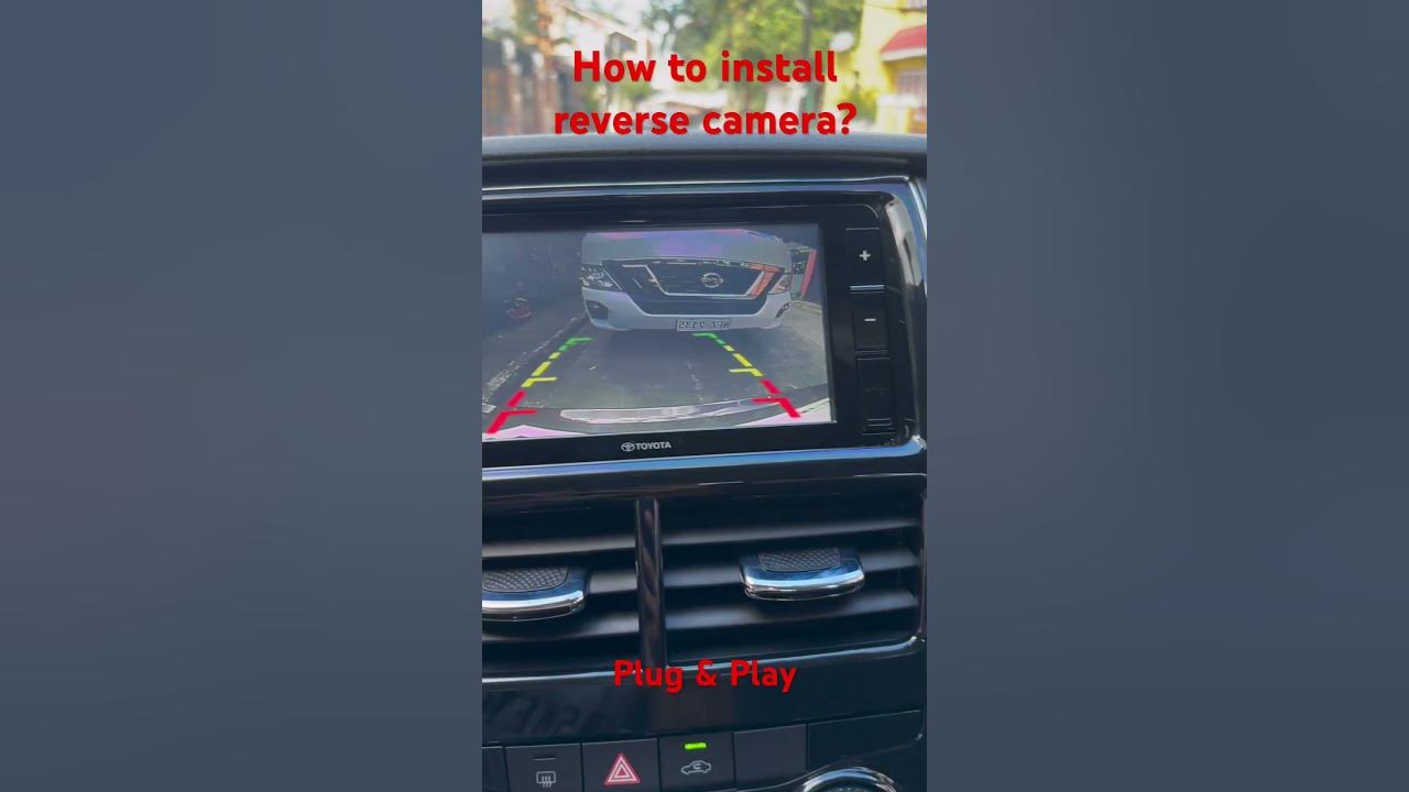 Watch how to install reverse camera/rear view camera. #car #toyota #diy ...
