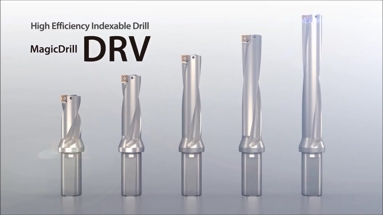 High Efficiency Indexable Drill DRV - YouTube
