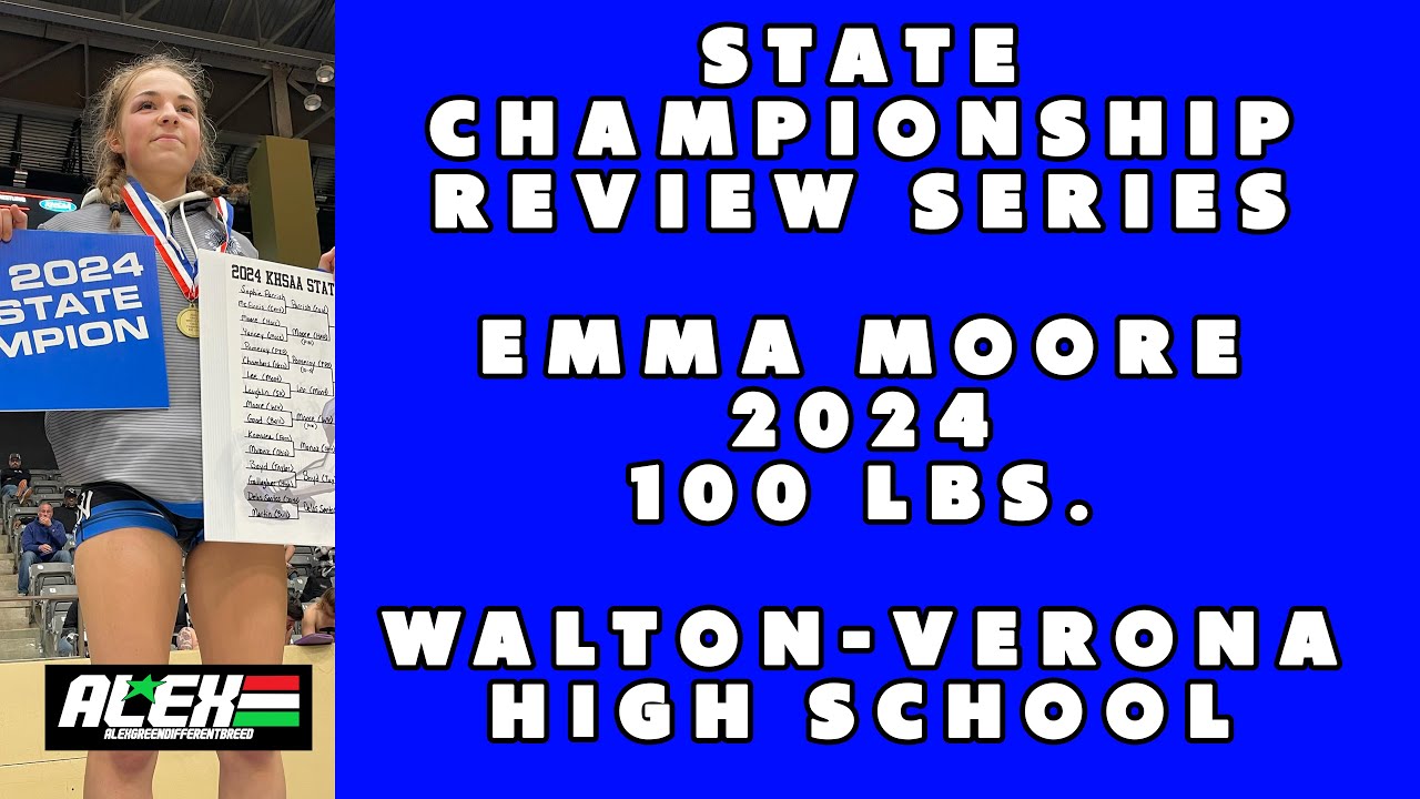 State Wrestling Championship match review w/ Emma Moore (Walton-Verona ...